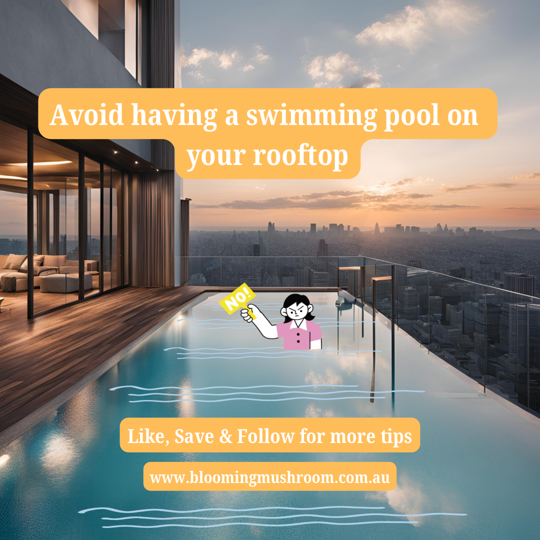 Avoid having a swimming pool on your rooftop | Blooming Feng Shui
